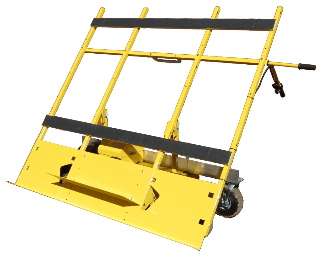 Motorized Job Site Scoop Dolly - Saw Trax Manufacturing, Inc.
